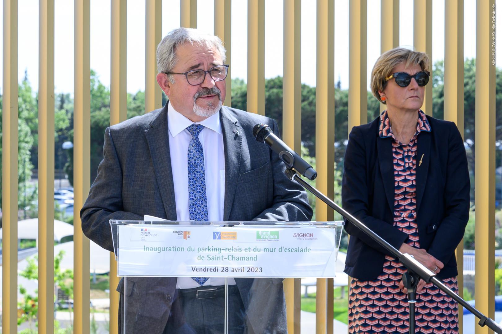 Le parking-relais de Saint-Chamand officiellement ouvert | Grand Avignon