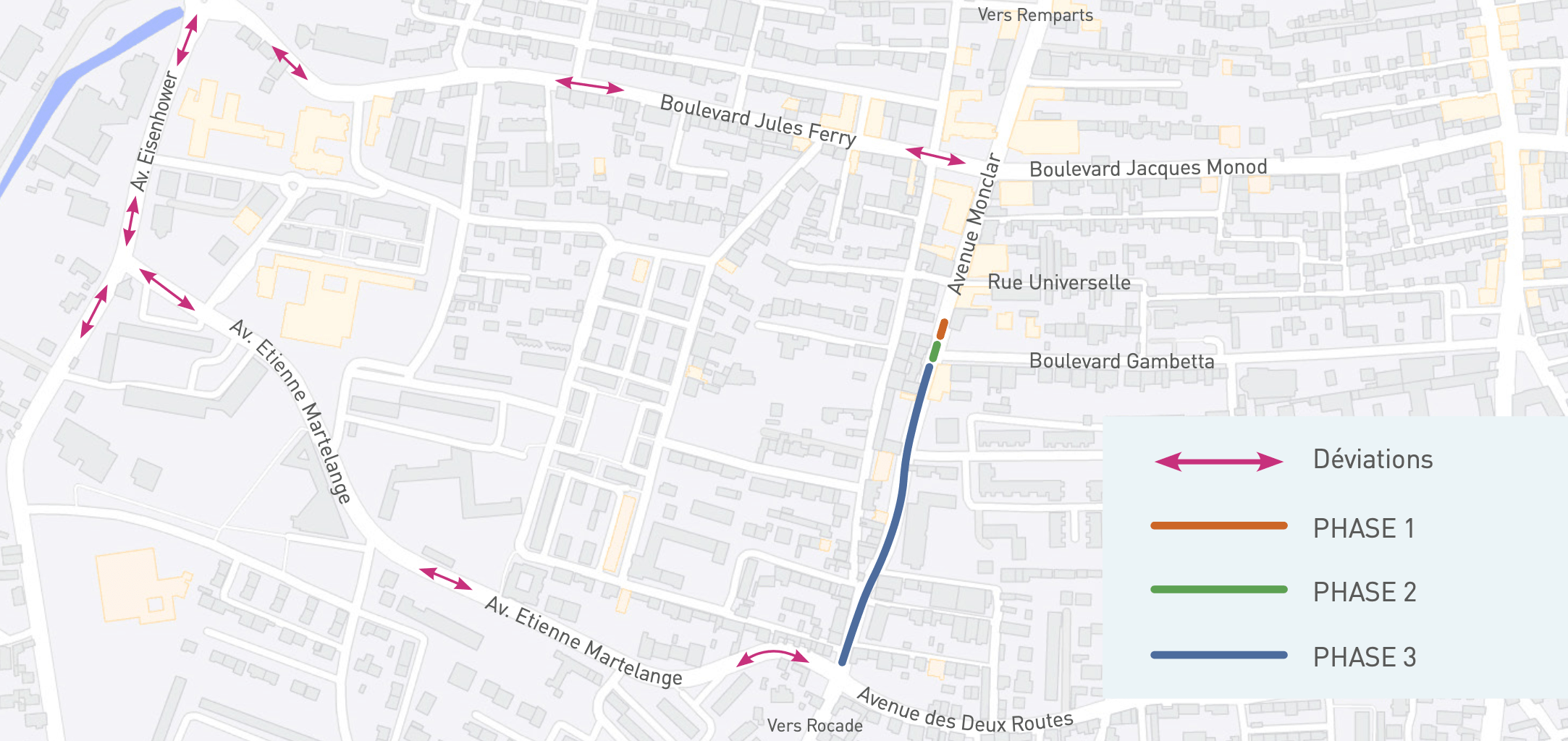 Travaux avenue Monclar du 5 juillet à octobre 2021 | Grand Avignon